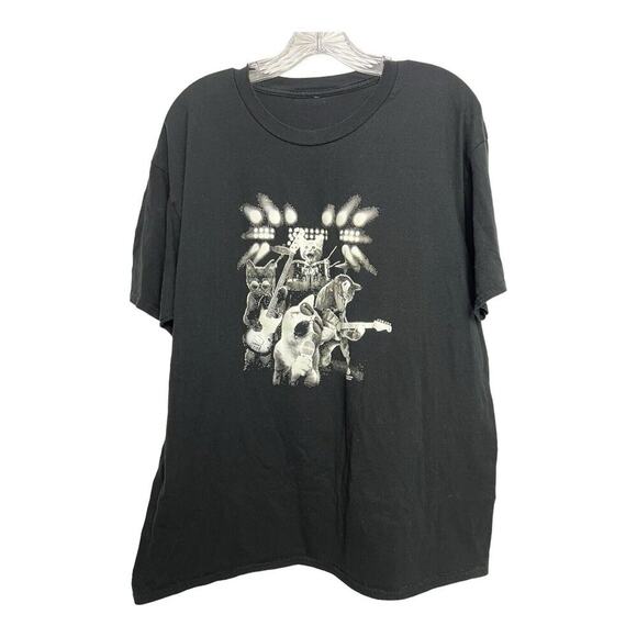 Unbranded | Shirts | Band Cat Shirt Musical Cat Shirt Cool Kat Rock ...